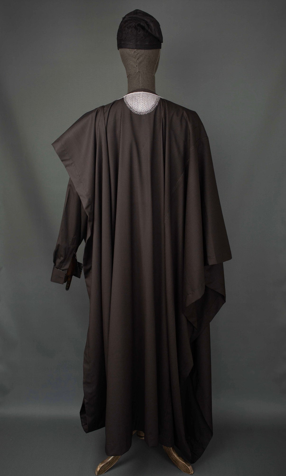 Pin stripe Black Elegushi Jakan Nigerian Agbada – Orí Adé